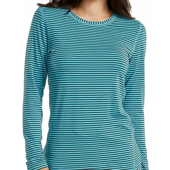 Med Couture | Tops | 3 For 9 New Med Couture Activate Teal Striped ...